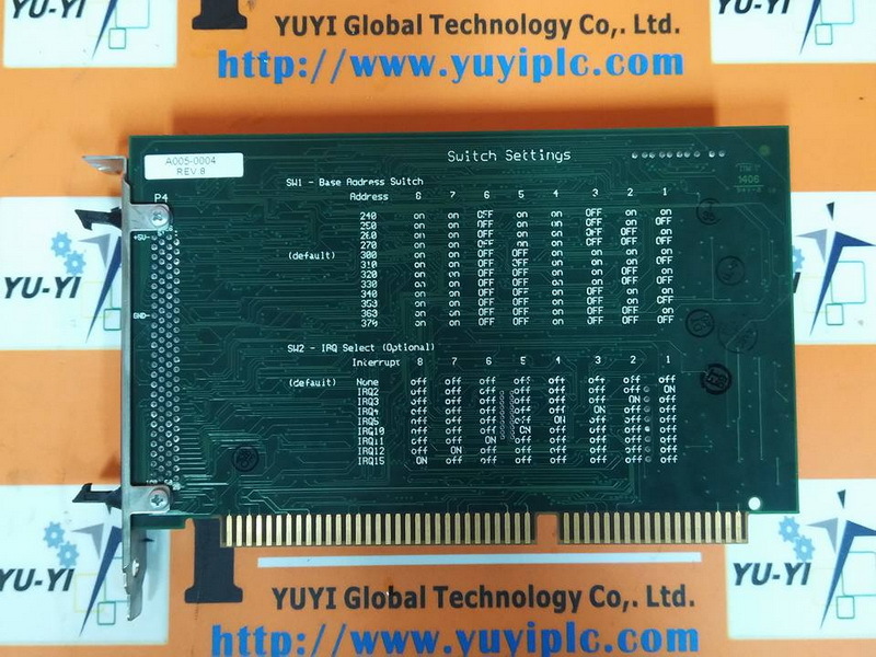 MEI LC/DSP REV.8 A005-0004 INDUSTRIAL CONTROL BOARD - 裕益科技自動化設備可程式編碼器PLC分散式控制系統DCS